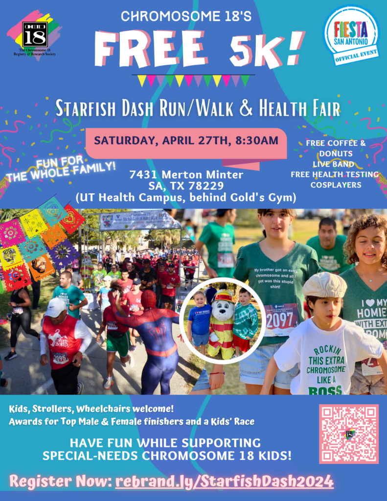 7th Annual Starfish Dash 5K Run/Walk & Health Fair - Chromosome 18